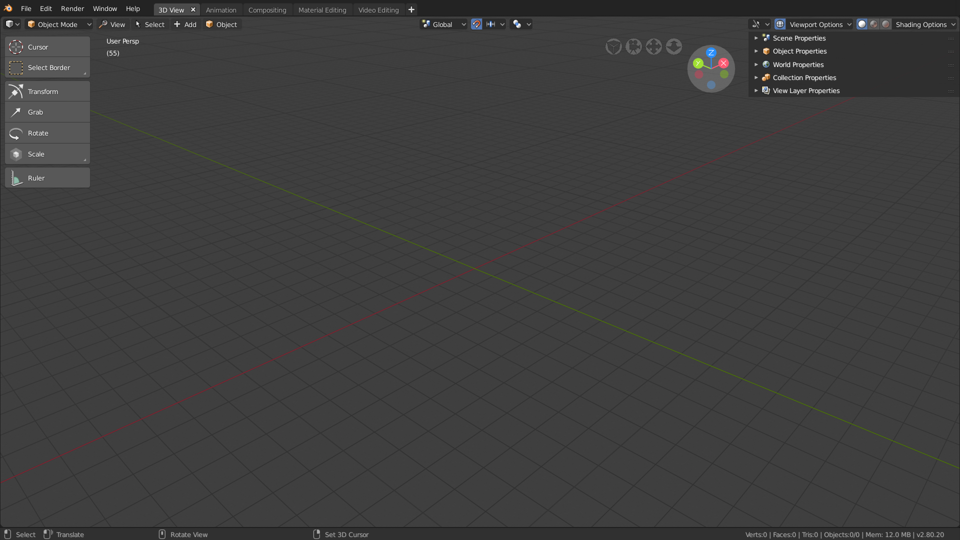 2.8 – The 3D View Workspace – Creative Designer